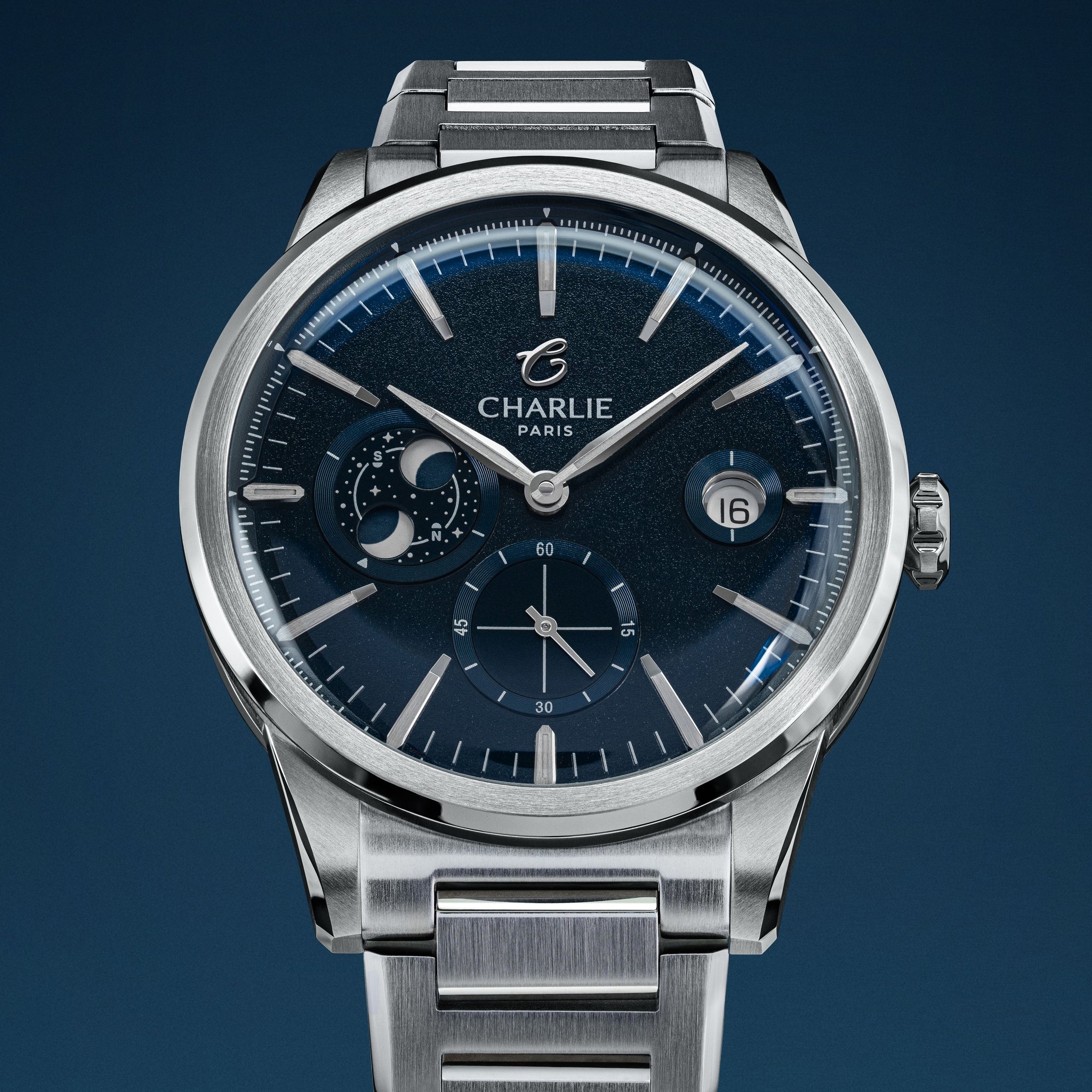 Montre automatique Suisse Phase de Lune | Charlie Paris