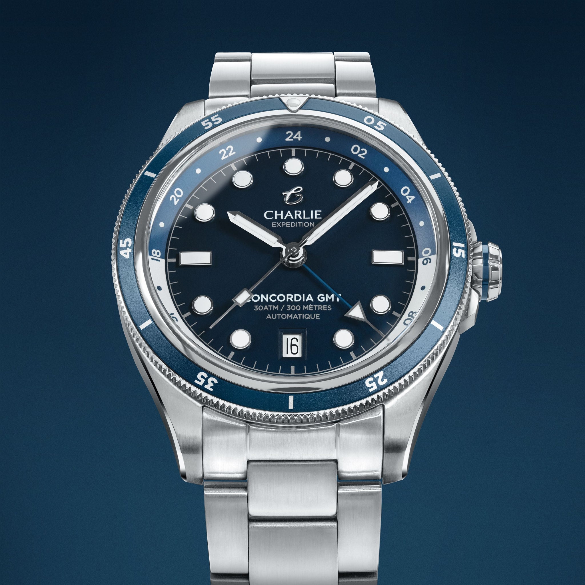 Montre automatique GMT étanche | Charlie Paris