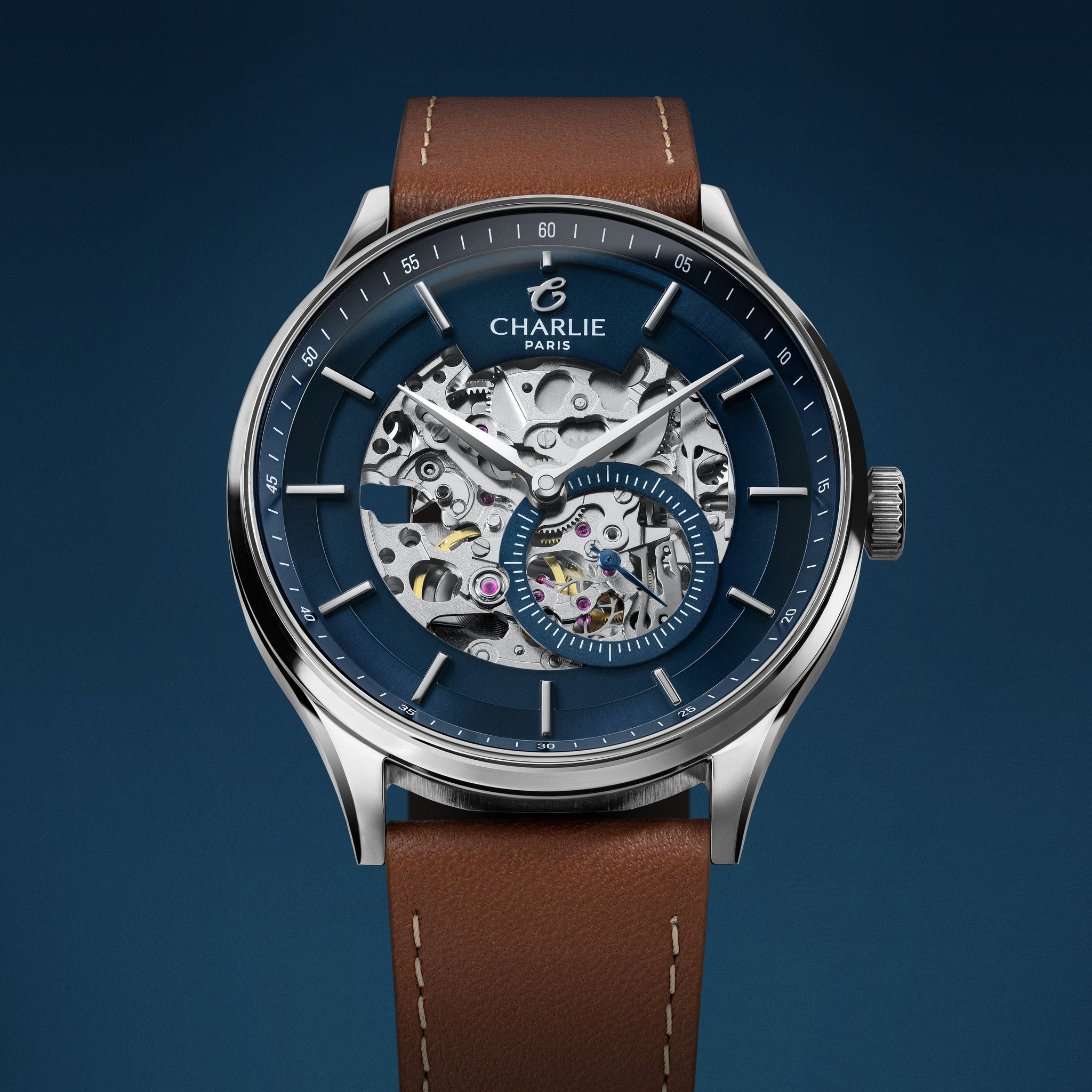 Strap men's leather watch | Charlie Paris