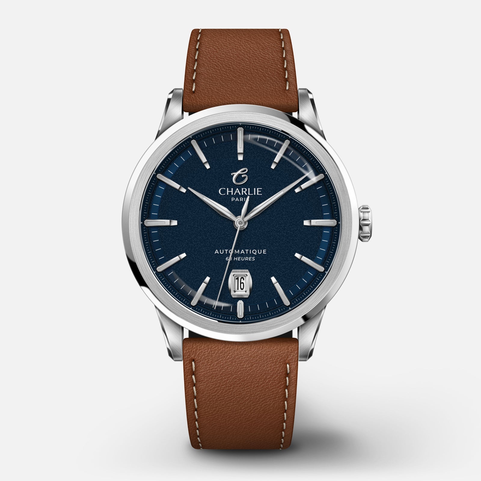 Montre automatique homme 68H | Bleu | Charlie Paris