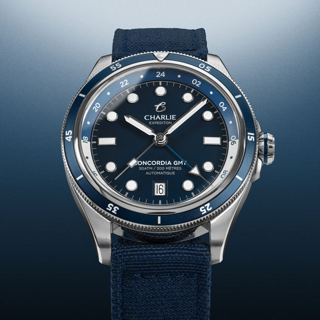 Montre GMT pour Homme mouvement Suisse - Concordia Automatique GMT Dune